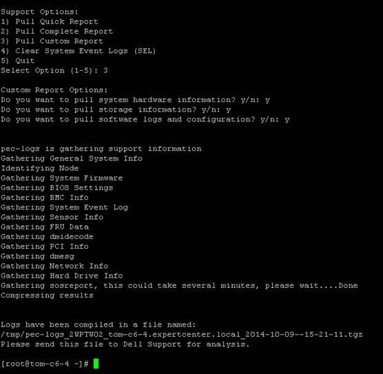 How To Run Pec-logs on a Dell CloudEdge System | Dell Guam