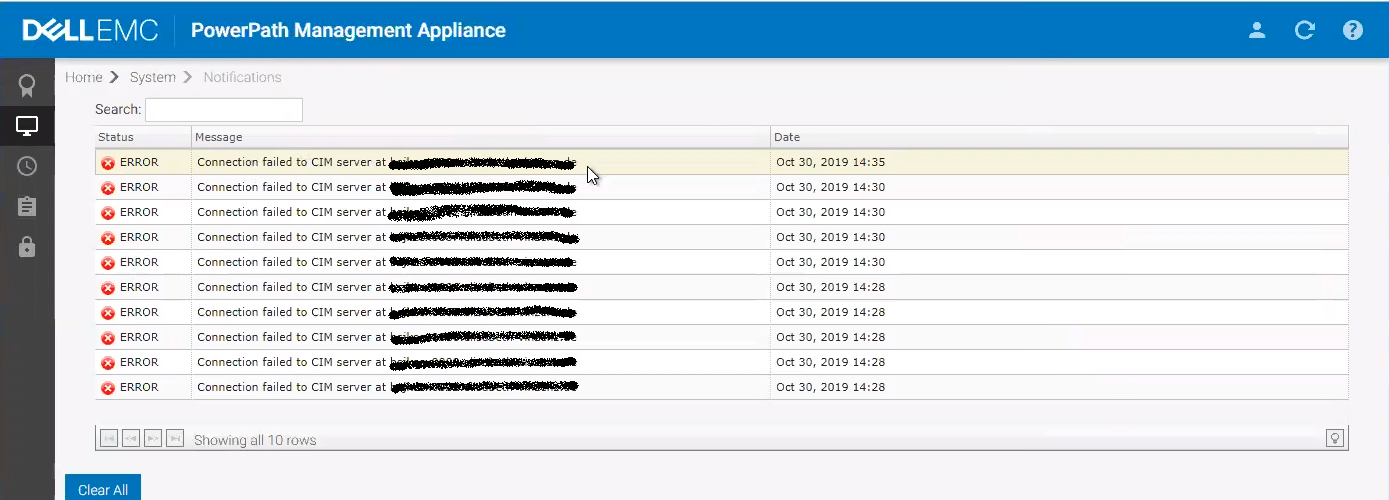 PPMA shows PowerPath/VE hosts "Disconnected". | Dell Philippines
