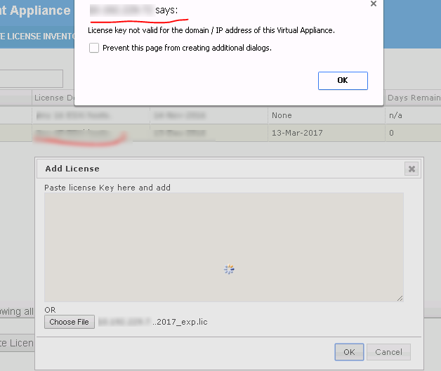 PowerPath Management Appliance reports "License key not valid for the ...
