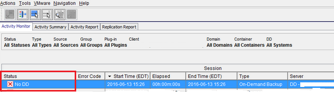 Avamar: Command-line SQL backup successful but MC GUI Activity shows ...