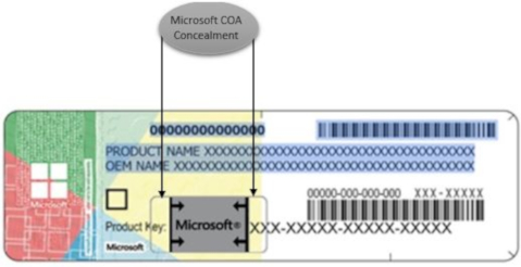 Microsoft OEM Windows Server Certificate of Authenticity on Dell EMC ...
