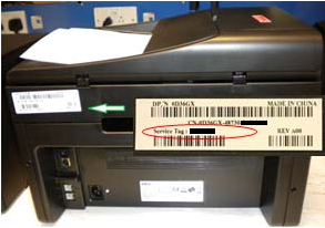 Service Tags and Express Service Codes for Dell Printers | Dell US