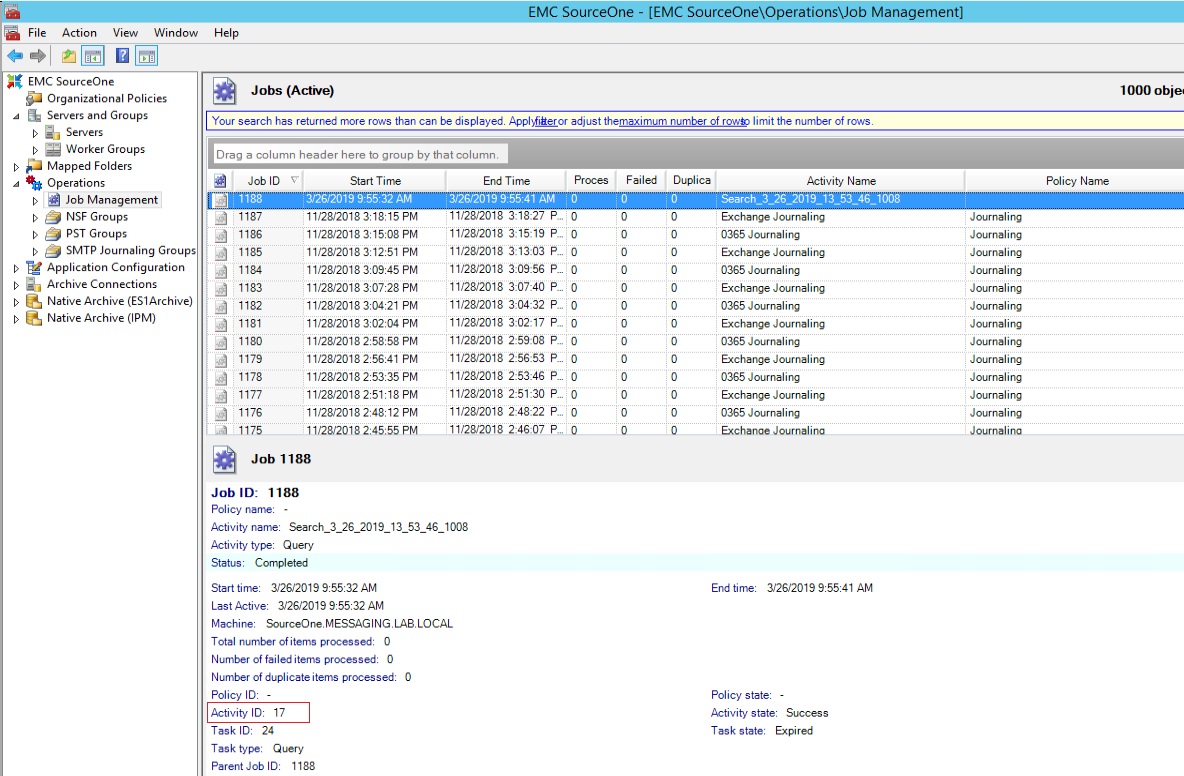 SourceOne Email Management: How to determine the name of user who ...