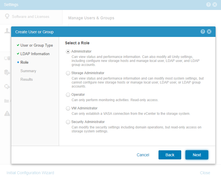 Dell Emc Unity How To Add Ldap Users Groups For Unity Authentication Over Gui User