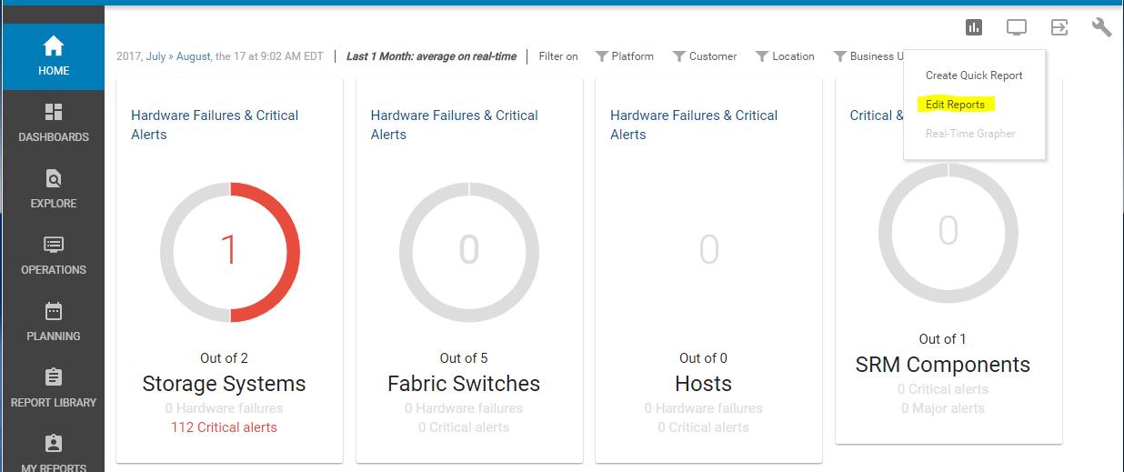 ViPR SRM: How to add critical alerts in the Home dashboard | Dell US