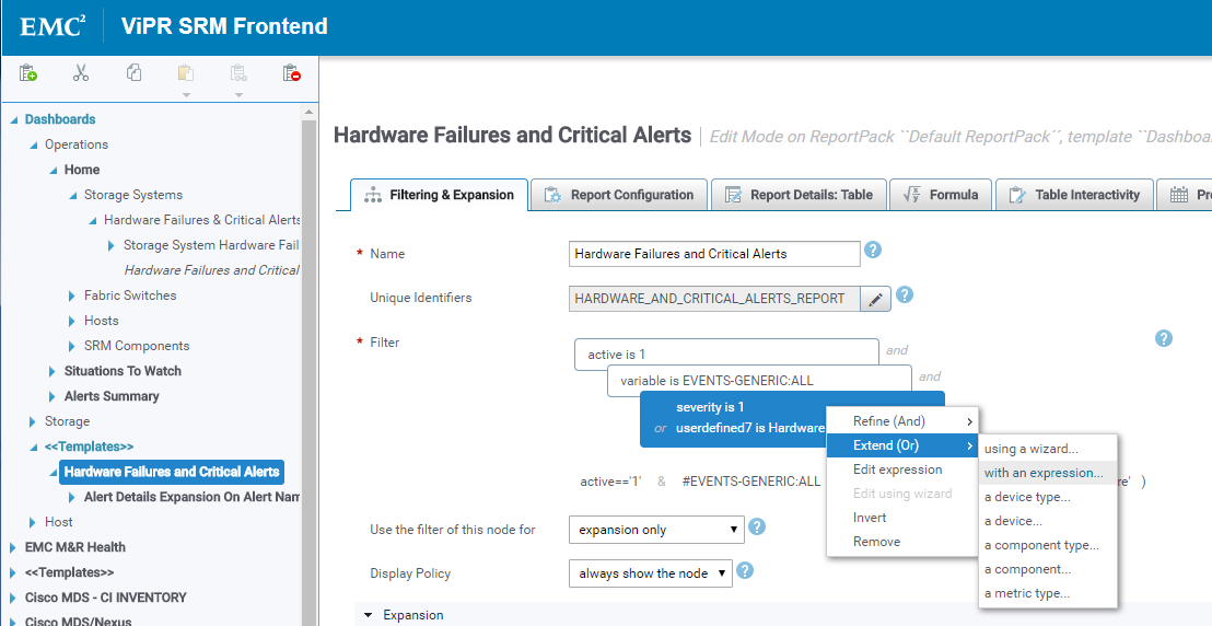 ViPR SRM: How to add critical alerts in the Home dashboard | Dell ...