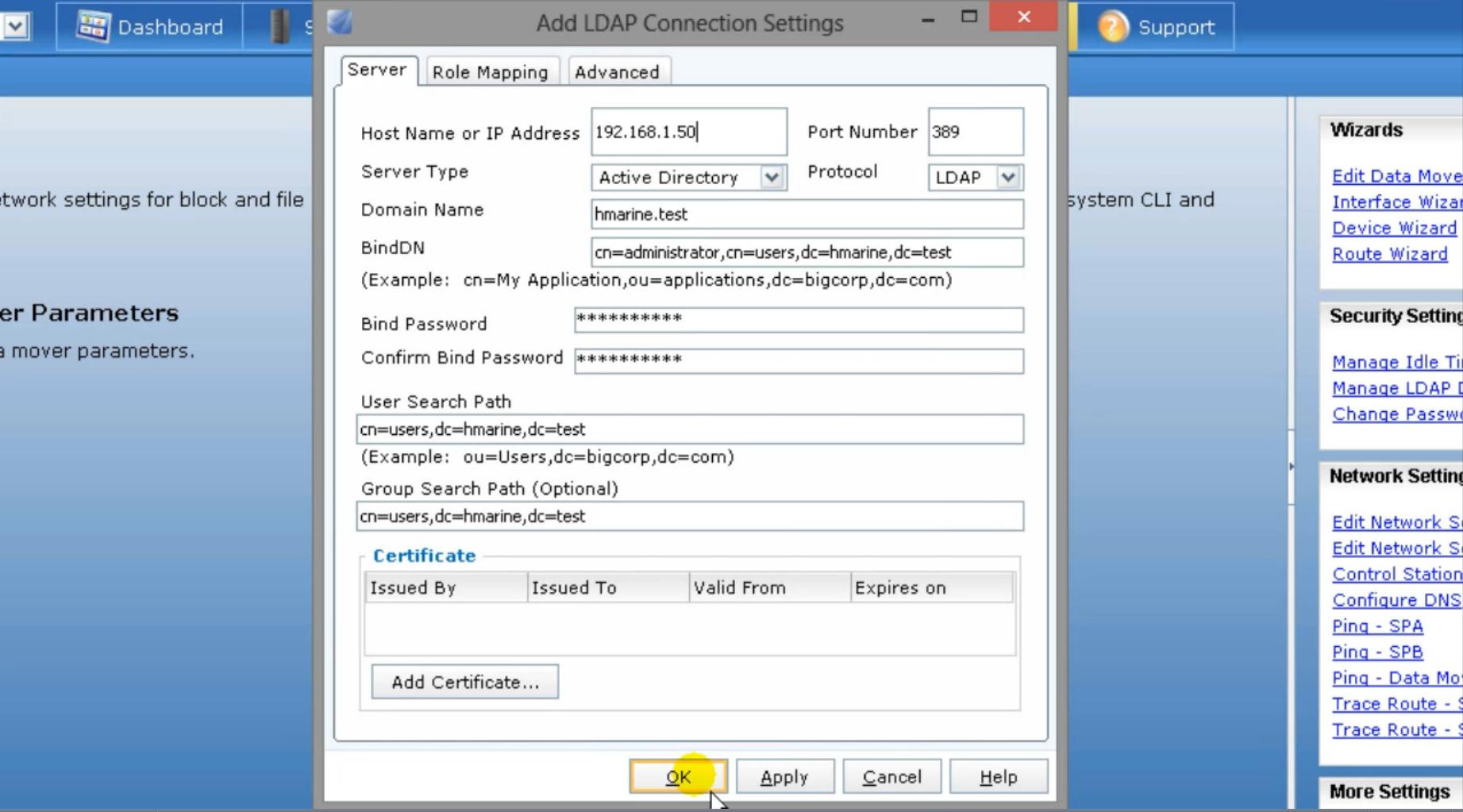 VNX: How To Set Up Unisphere LDAP Authentication (User Correctable ...