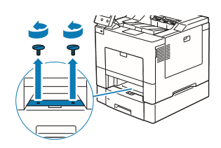 How to Install the Optional 550-Sheet Paper Feeder on the S3840cdn ...