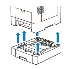 How to Install the Optional 550-Sheet Paper Feeder on the S3840cdn ...