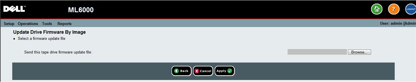 PowerVault ML6000 Tape Library - How to Update the Tape Drive Firmware ...