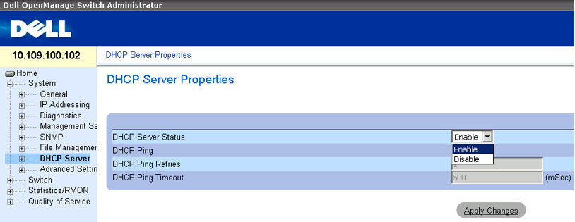 Enabling Dhcp Server On Powerconnect 2800 Dell Us