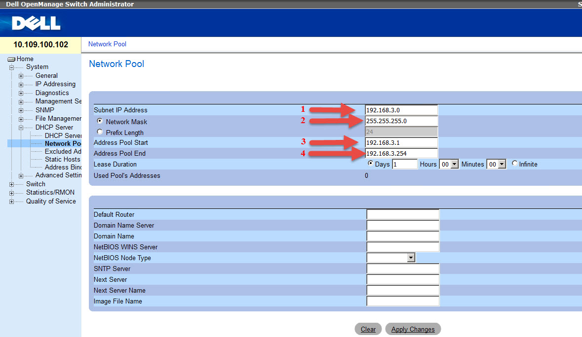 Enabling Dhcp Server On Powerconnect 2800 Dell Us