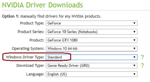Sale > nvidia standard windows driver type download > in stock