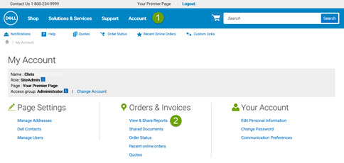 Premier: New Premier Invoicing Report | Dell US