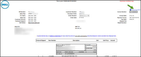 Premier: New Premier Invoicing Report | Dell US