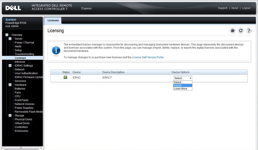 对 Integrated Dell Remote Access Controller 7 Idrac7 的支持 Dell 中国