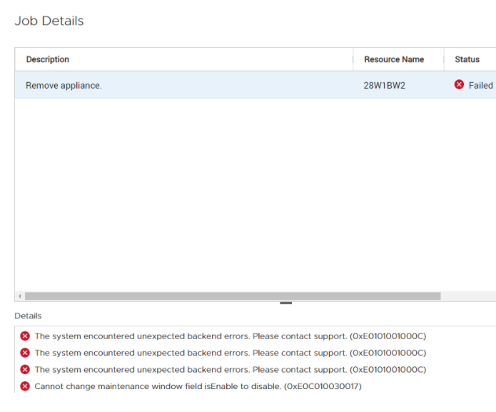 Powerstore Remove Appliance Fails When Supportassist Is Configured With Two Gateway Servers
