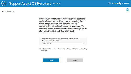Restore your system using Dell SupportAssist OS Recovery | Dell US