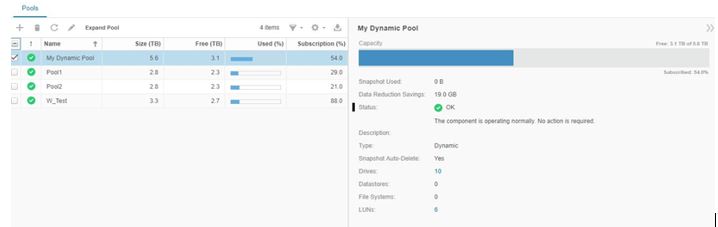Dell EMC Unity: How to safely replace a disk in a Dynamic Pool (User ...