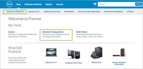 Premier: Standard Configurations | Dell US
