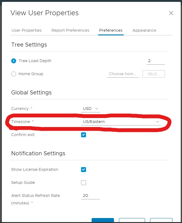 Data Protection Advisor Dpa User Time Zone Does Not Stay Once Set Reports Show As Utc Time