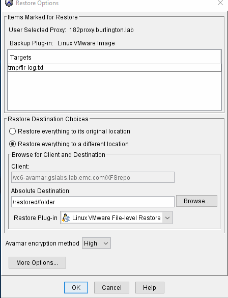 Avamar How To Perform A Linux Vmware File Level Restore Without Using Root User Using Sudo
