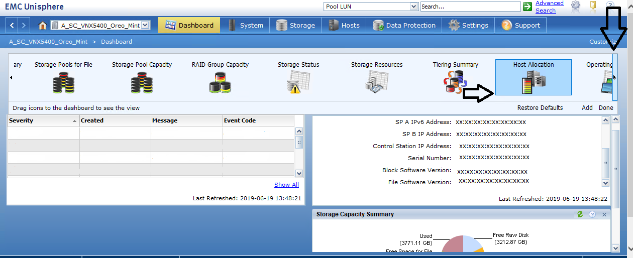 VNX: How to see Host storage capacity allocation through Unisphere GUI ...