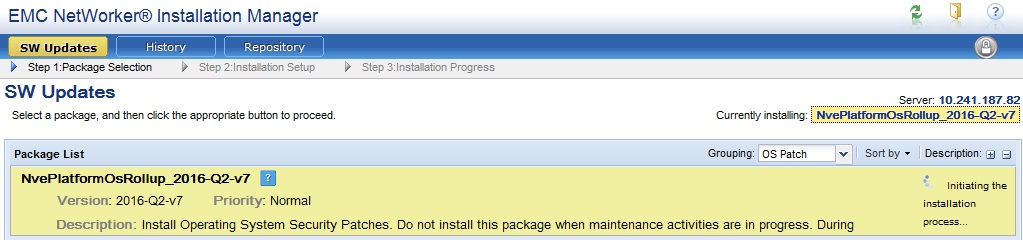 NetWorker Virtual Edition (NVE) : How to Install the Platform Security Rollup | Dell US