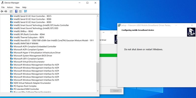 이미징 중 Dell 무선 5820/Intel 7360 펌웨어 플래시 장애 | Dell 대한민국