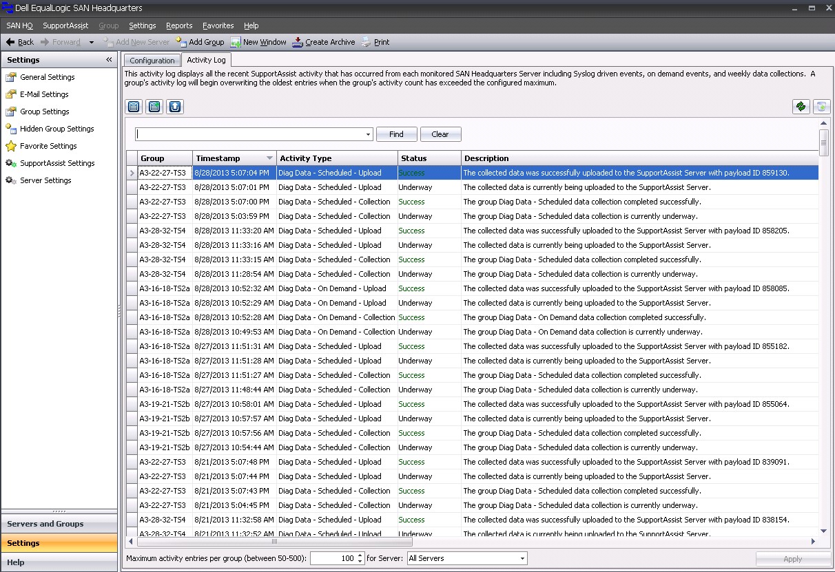 Dell EqualLogic SAN HQ SupportAssist Enterprise | Dell France