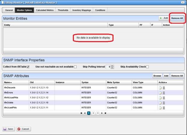 Dell EMC Networking OpenManage Network Manager 6.x - 검색된 디바이스에 대한 인터페이스 ...
