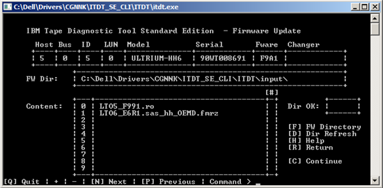 How to update the firmware of a LTO tape drive via the ITDT (IBM Tape ...