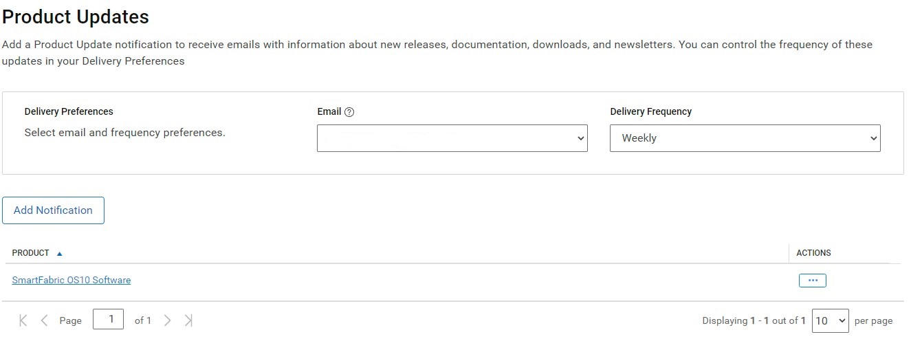 Add Notification to Product Updates for Notifications and Alerts | Dell UK