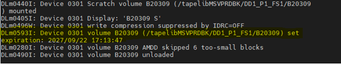 Tapes Created with ZERO retention period (DLm with DD). | Dell Iraq