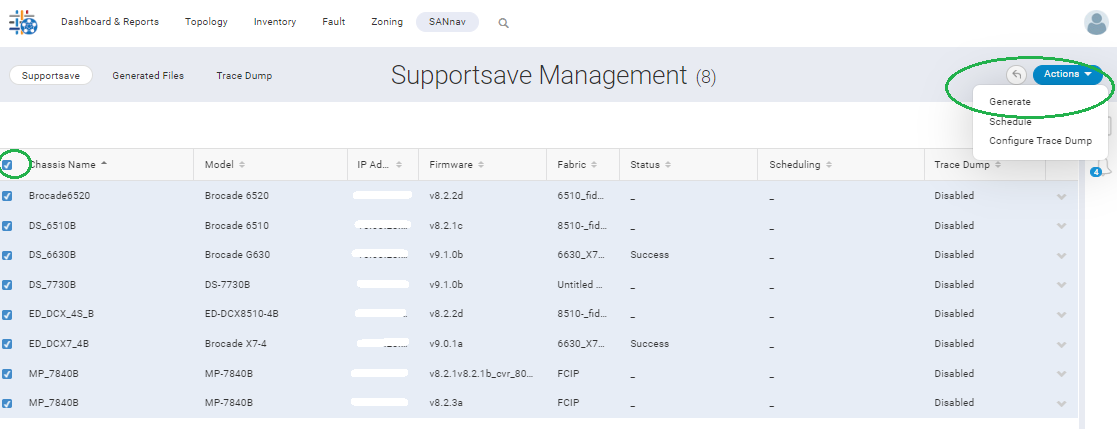 Connectrix: How to collect Brocade SupportSave logs using SANnav, CLI ...