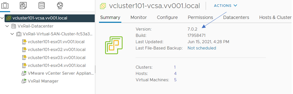 Dell Technologies VxRail: How To Confirm the Build Version of the ...