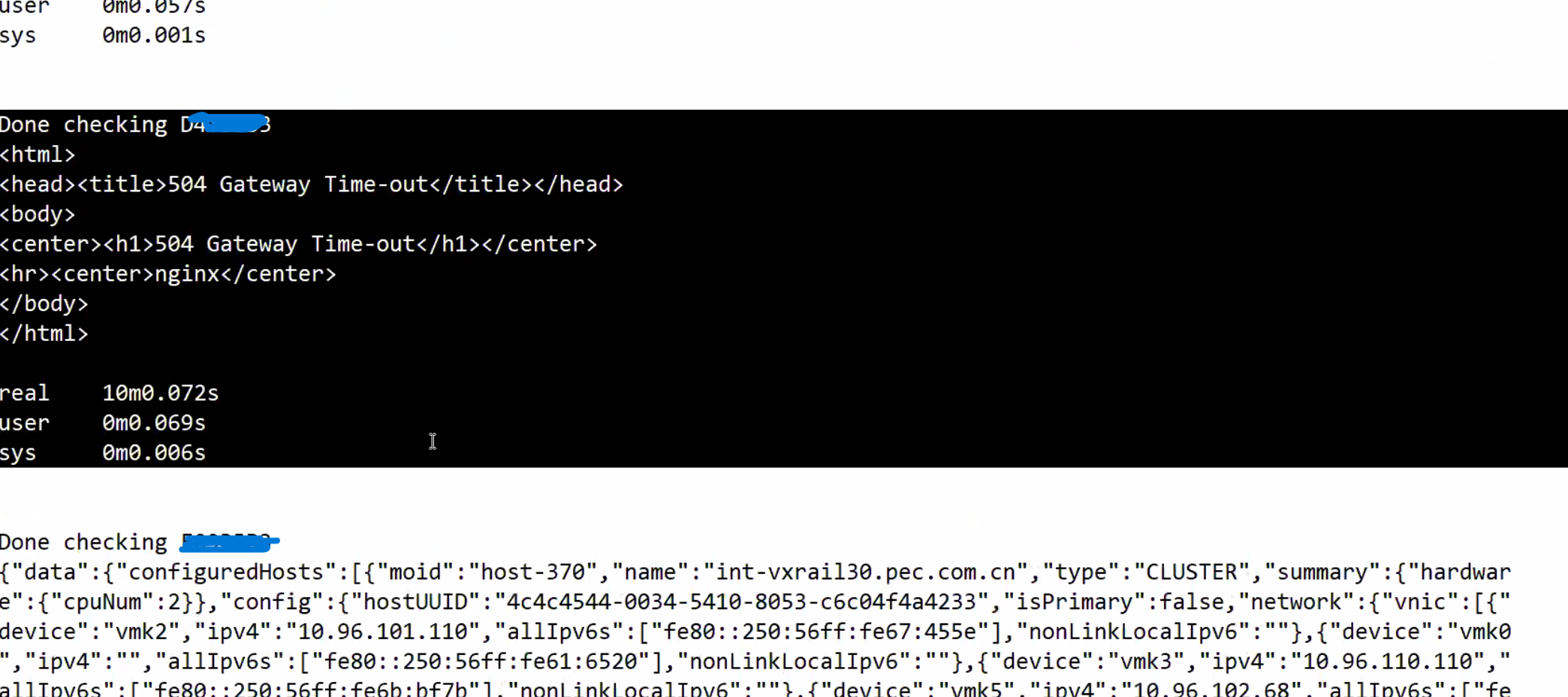 Dell VxRail: Physical view not showing due to node not response to esxcli command | Dell US