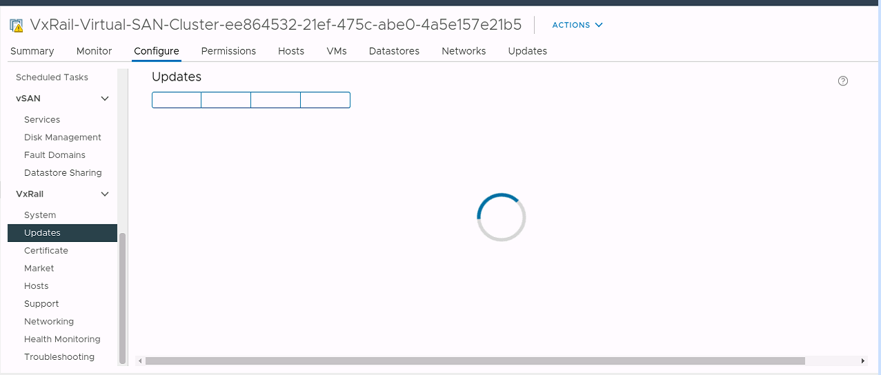 Dell EMC VxRail: Updates page could not load in VxRail Manager plug-in ... Dell EMC VxRail: Updates page could not load in VxRail Manager plug-in ...