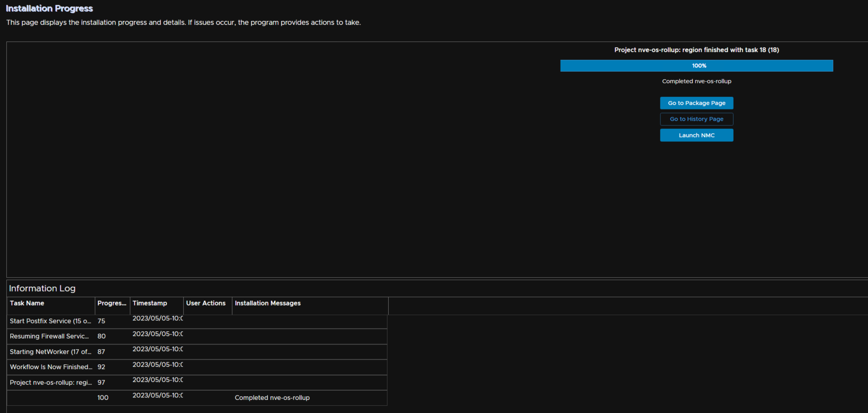NetWorker Virtual Edition：Avinstaller 服务在 NvePlatformOsRollup_2023-R1-v6.avp 期间未启动 | Dell 中国