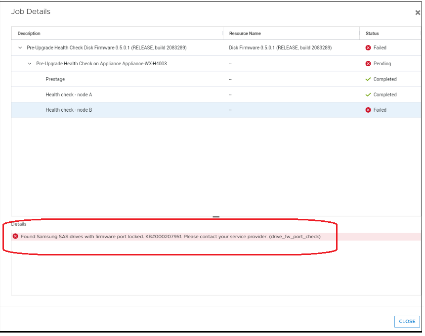 PowerStore: Pre-Upgrade Health Check for locked firmware port in ...