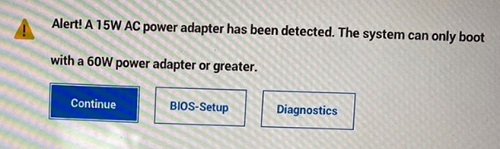 Dell Laptop Shows a Warning Message When Turning on with AC Adapter or Dell Dock Connected | Dell US