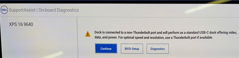 XPS 16 9640 Right Side Type-C Port Does Not Support Thunderbolt 4.0 ...