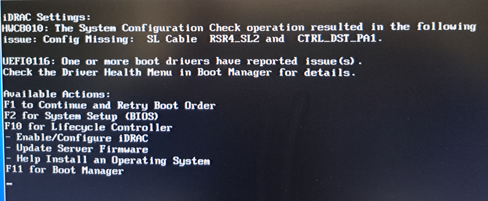 PowerEdge: H965i: Slimline Cable Errors and Slimline Connected to an ...