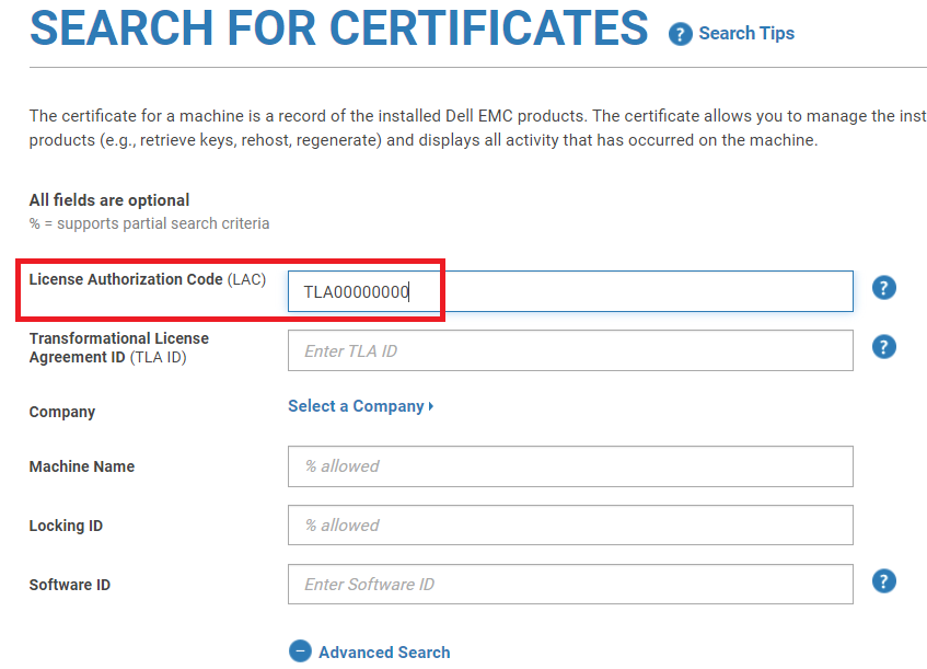 Viewing Data Domain Licenses and Certificates activated from ...