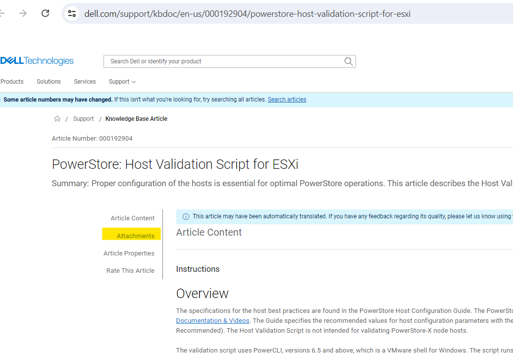 PowerStore: Host Validation Script for ESXi | Dell US