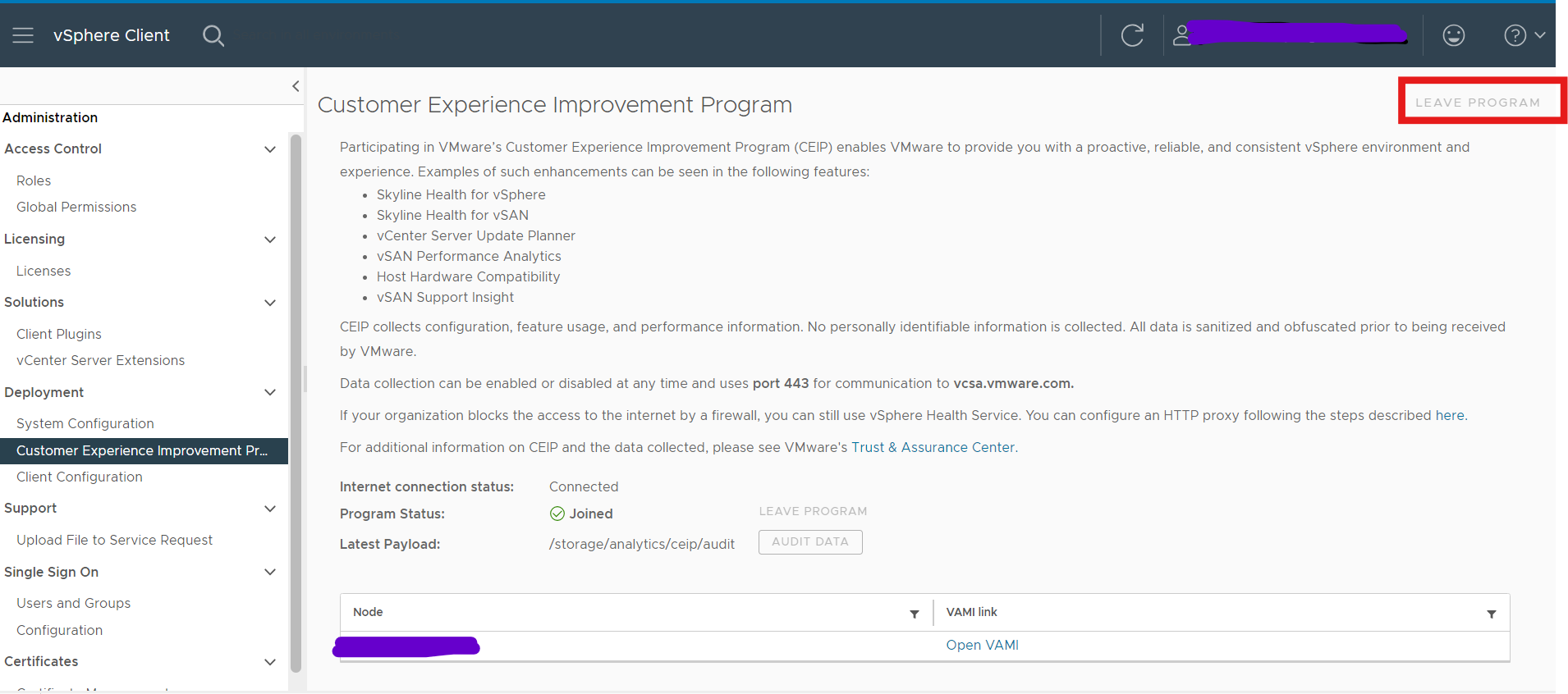 VxRail: vCenter vSphere Client Refresh Button Spinning Continually | Dell US