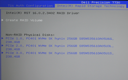Intel Rapid Storage Technology Only Detects 3 NVMe SSDs on the ...