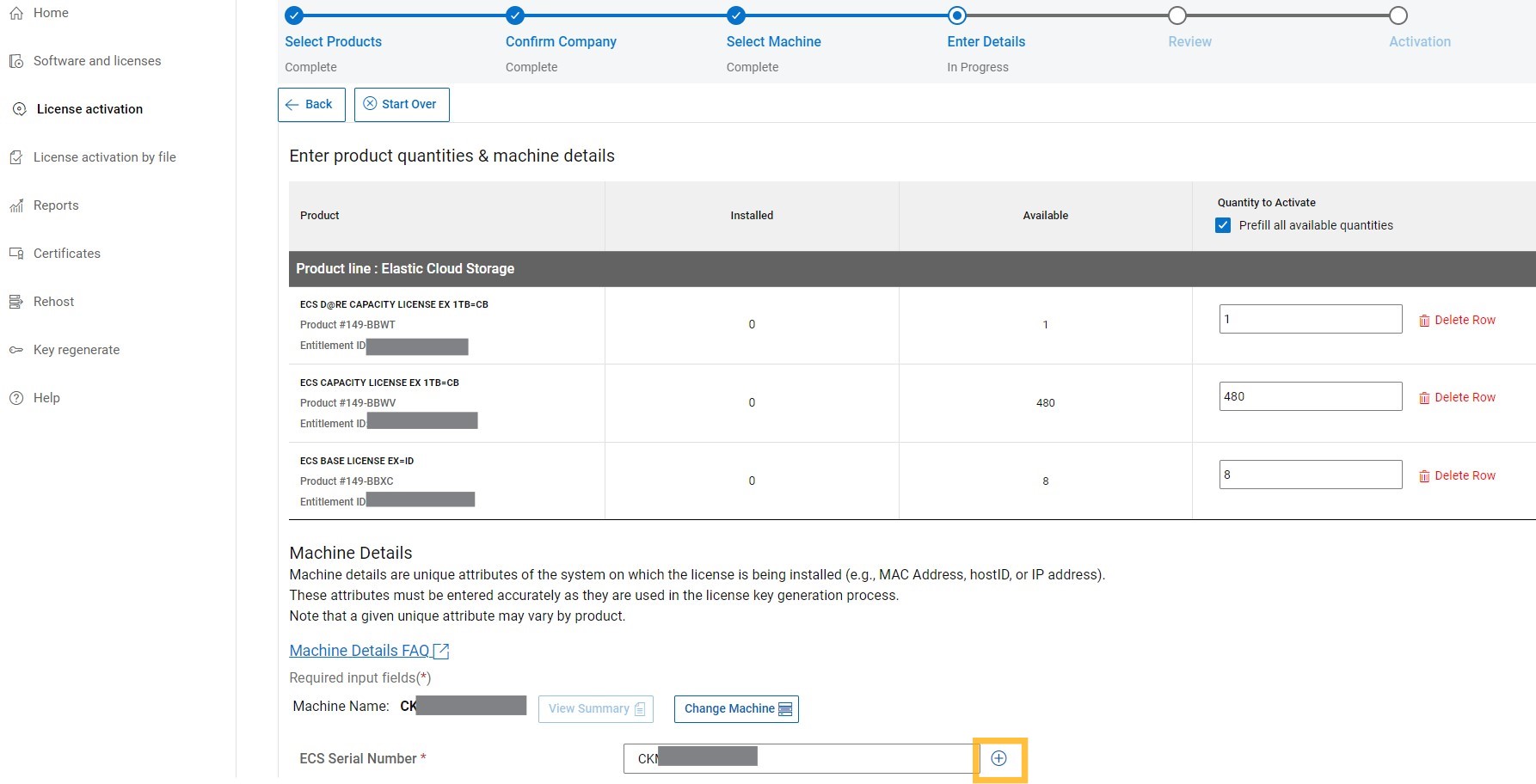 ECS: How to add an upgrade order to your existing license | Dell India