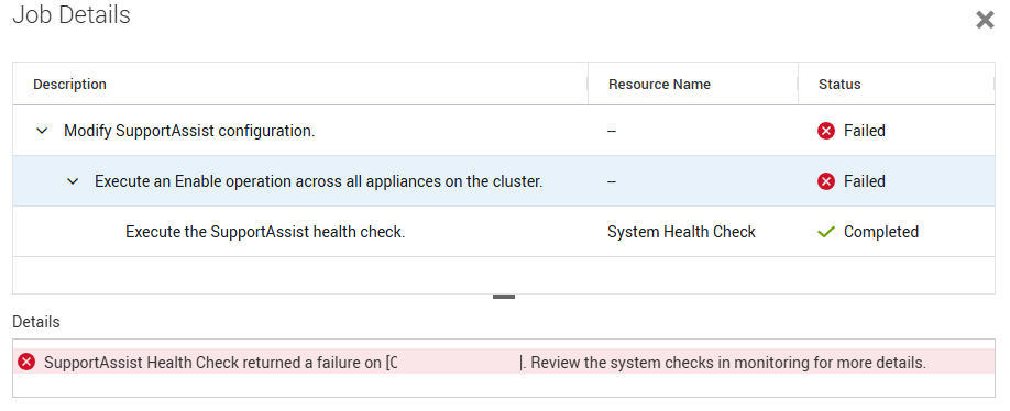 Powerstore Supportassist Enablement Fails On V4 X Over Secure Connect Gateway Due To