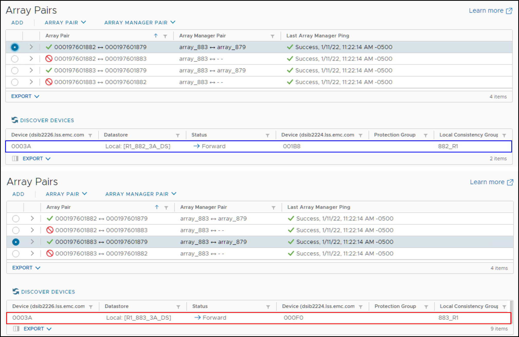 PowerMax: SRDF SRA Configuration Issues with Duplicate Device IDs in VMware SRM Protection ...